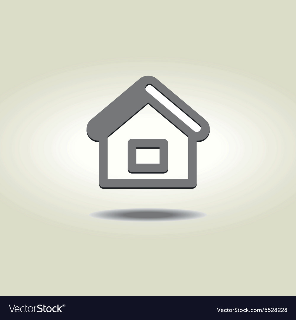 Homepage or house icon Royalty Free Vector Image