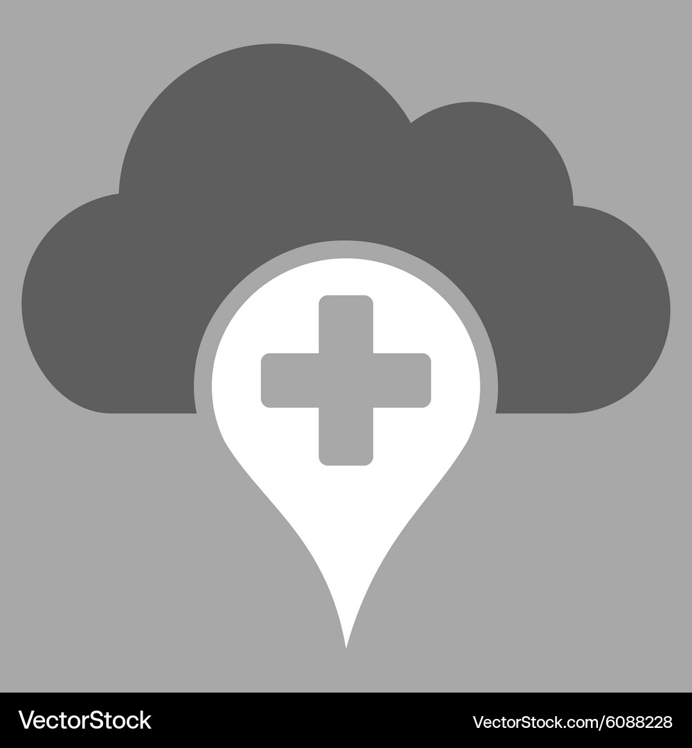 Medical cloud icon Royalty Free Vector Image - VectorStock