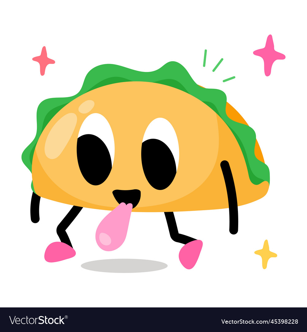 Taco Royalty Free Vector Image - VectorStock Taco Royalty Free Vector Image - VectorStock