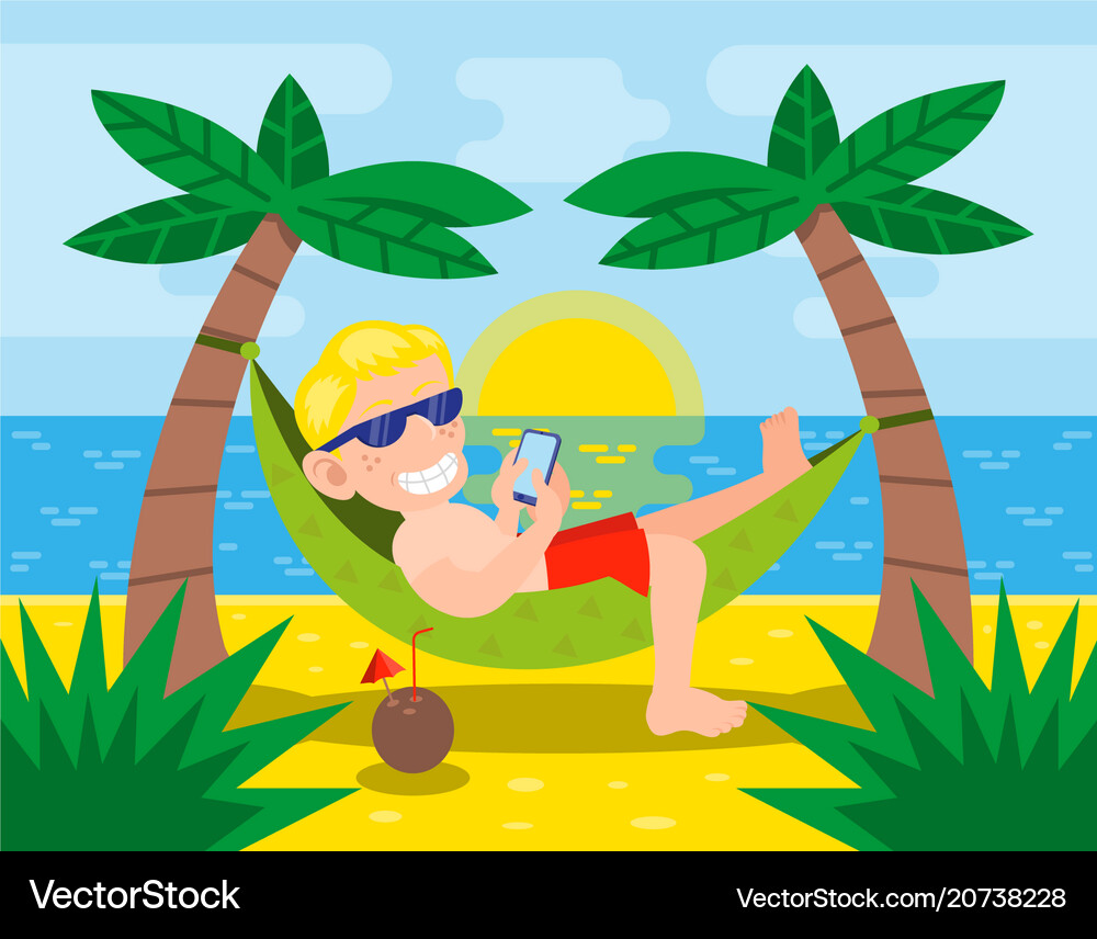Tropical holiday Royalty Free Vector Image - VectorStock