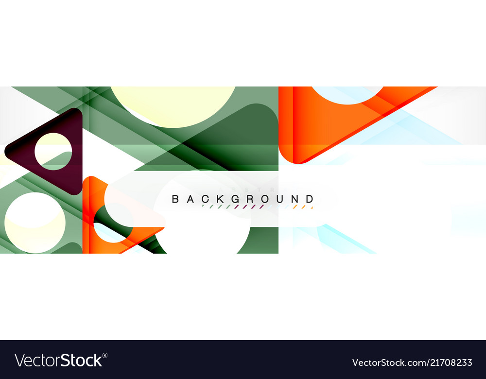 Abstract geometric background modern overlapping Vector Image