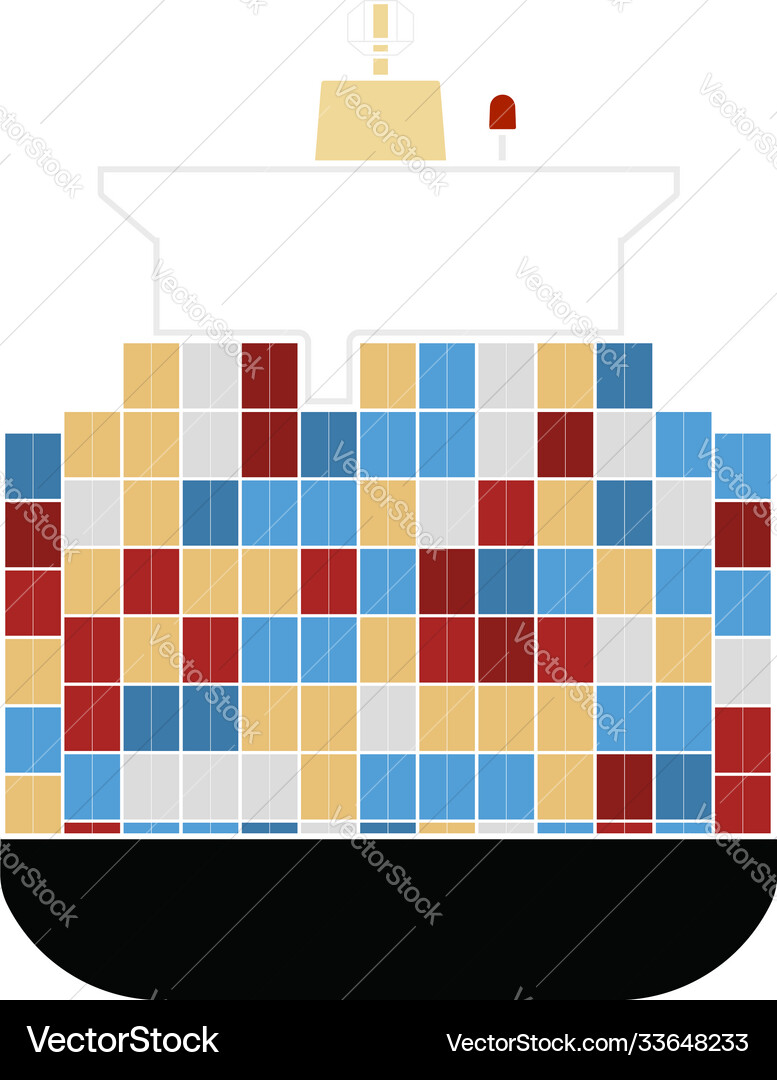 Container ship icon Royalty Free Vector Image - VectorStock