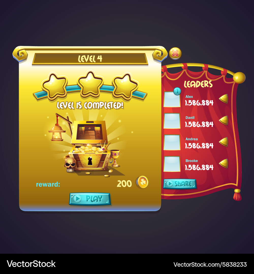 Example job window to the level of a computer game