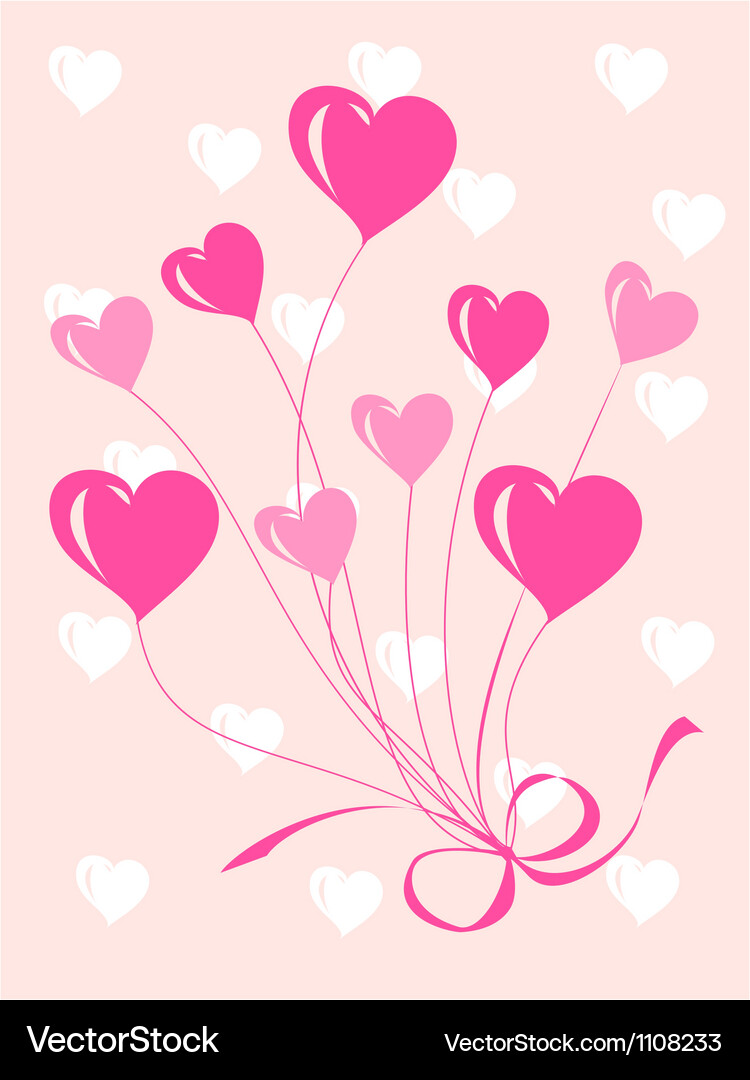 Greeting or invitation card with heart Royalty Free Vector