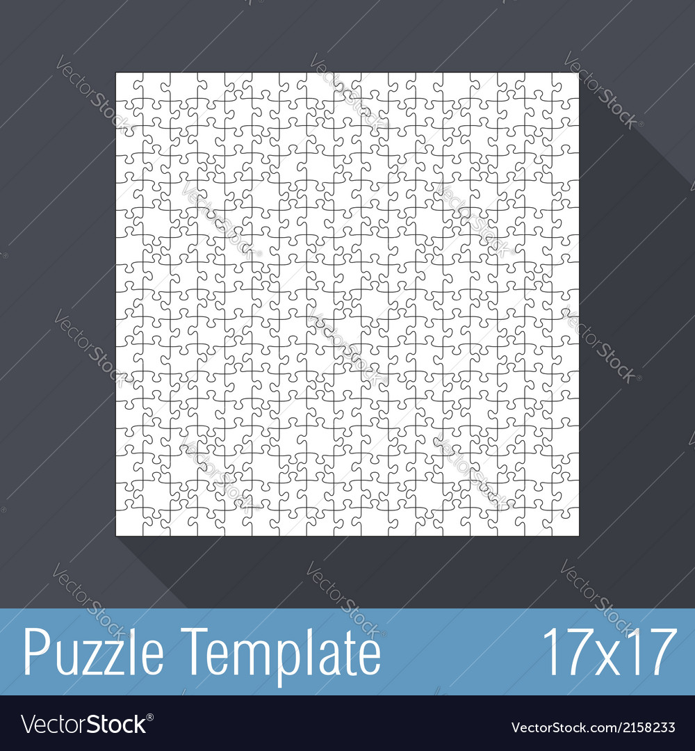 Puzzle template Royalty Free Vector Image - VectorStock