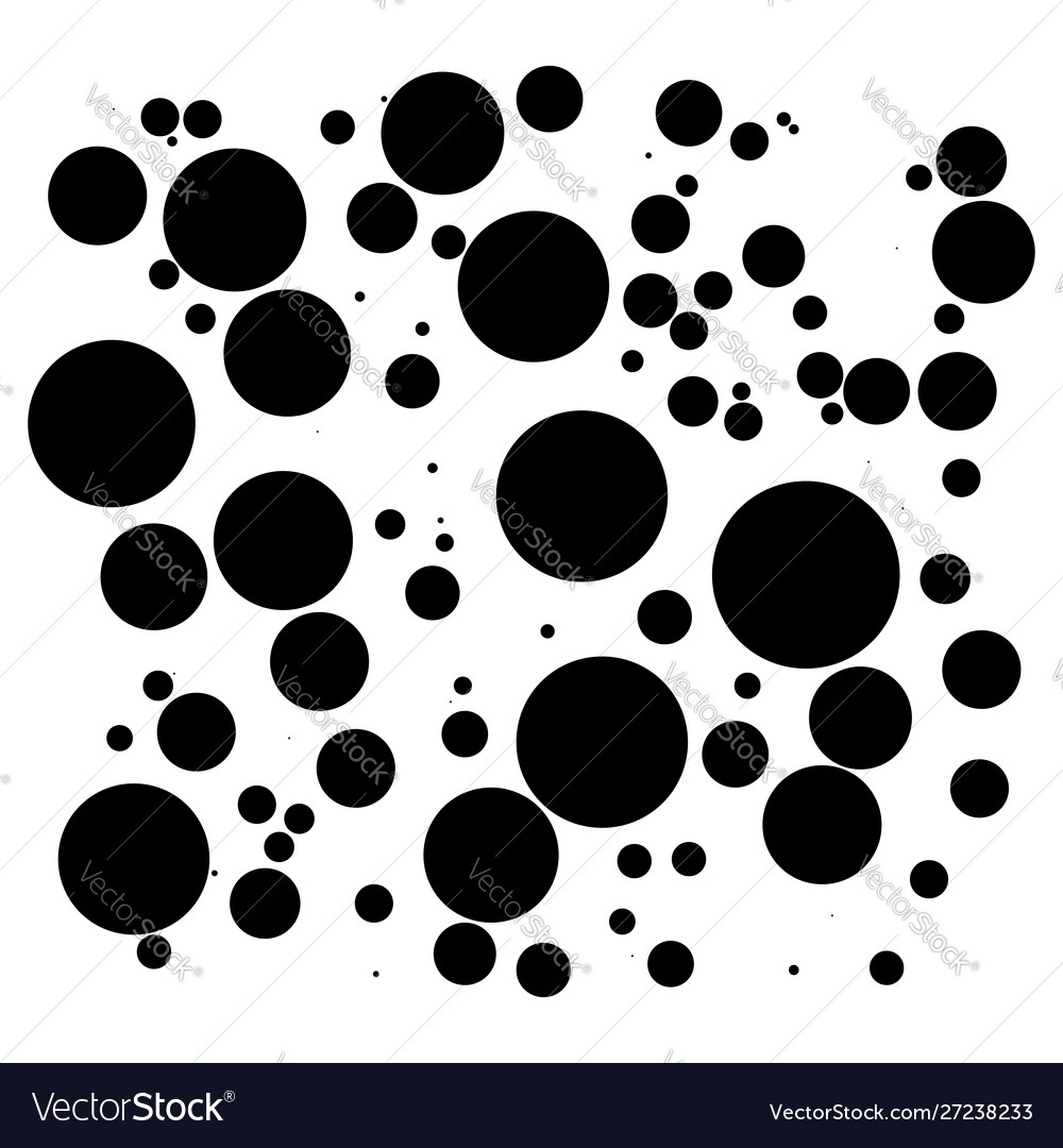 Random dots circles pattern pontillist screntone Vector Image
