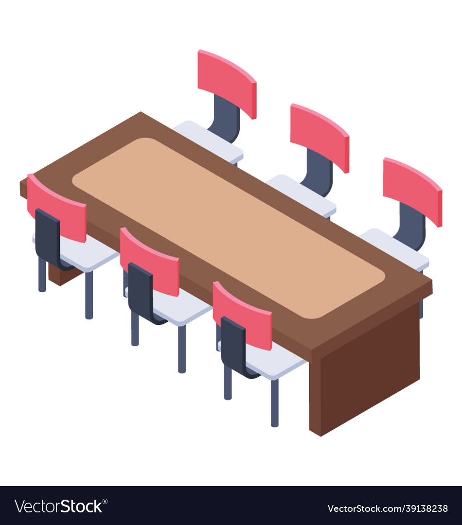 Dining table Royalty Free Vector Image - VectorStock