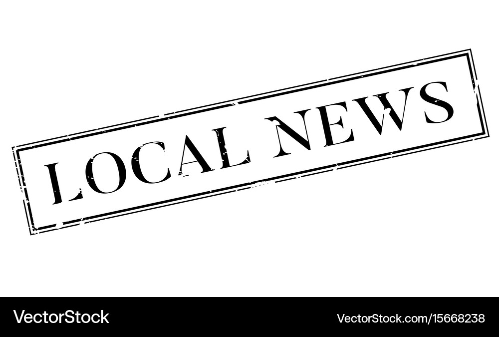 Local news rubber stamp Royalty Free Vector Image