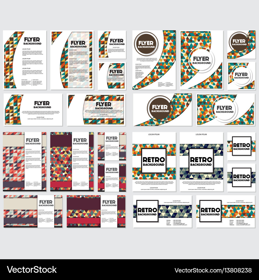 Old retro vintage style background design template