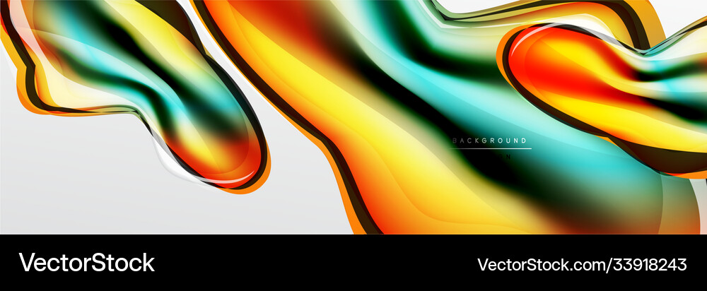 Abstract background flowing liquid style Vector Image