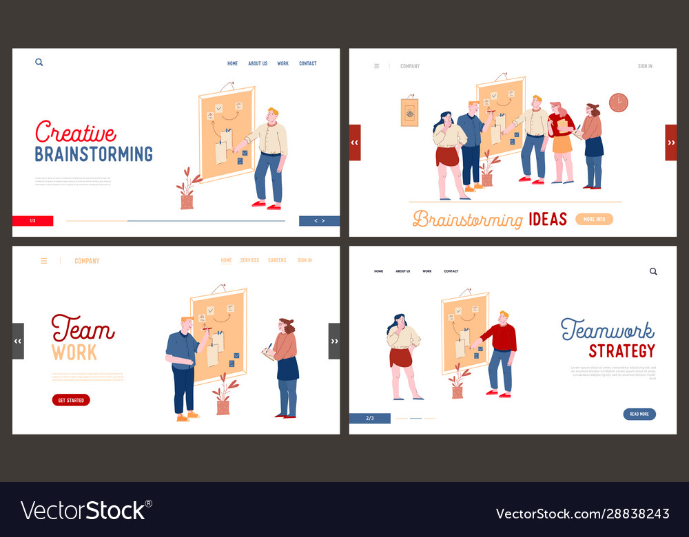 Agile software development creative team Vector Image