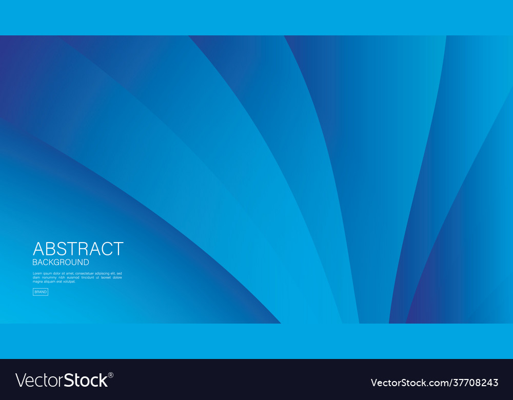 Blue gradient abstract background template Vector Image