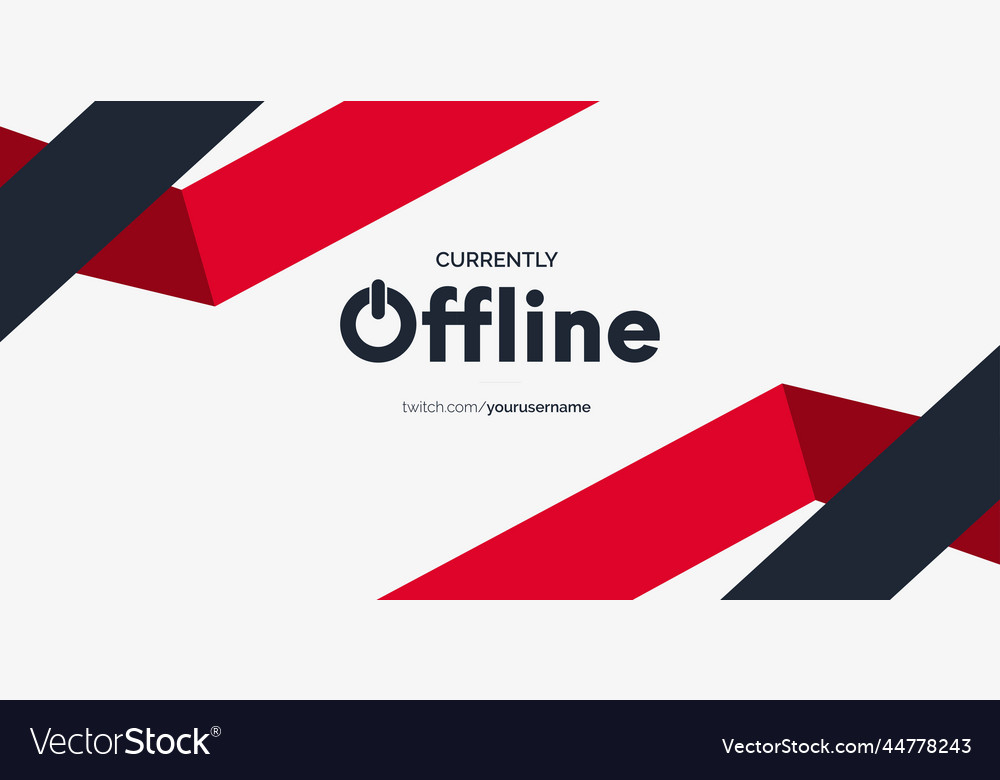 Currently offline twitch banner background Vector Image Currently offline twitch banner background Vector Image