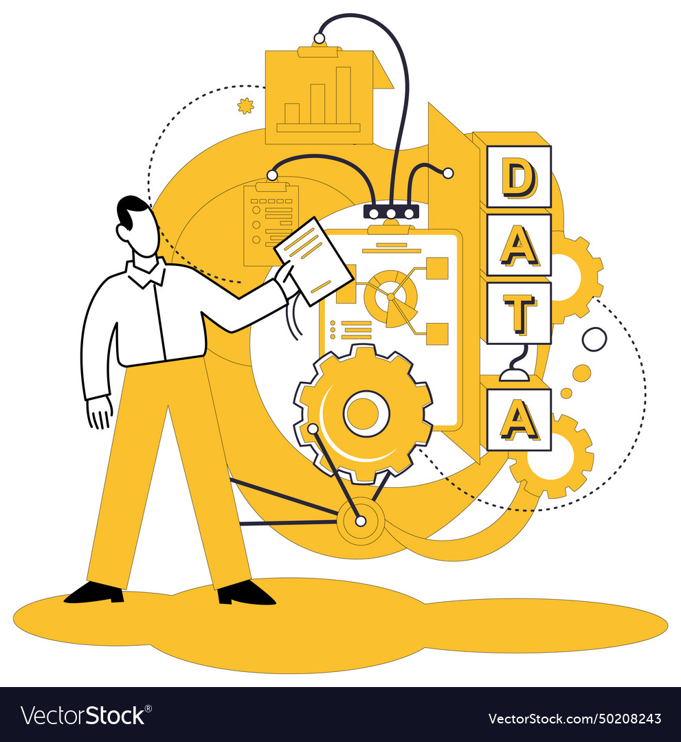 Data mining performance in digital realm is fine Vector Image