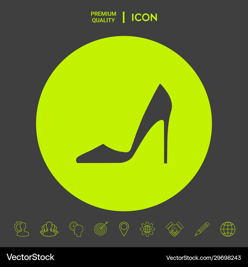Elegant women shoe Royalty Free Vector Image - VectorStock