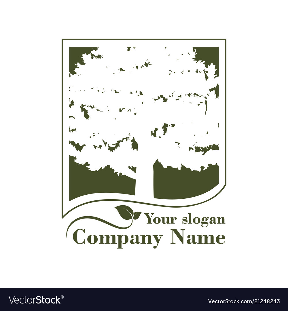 Green tree template Royalty Free Vector Image - VectorStock