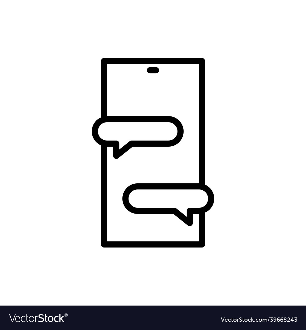 Messenger icon message Royalty Free Vector Image