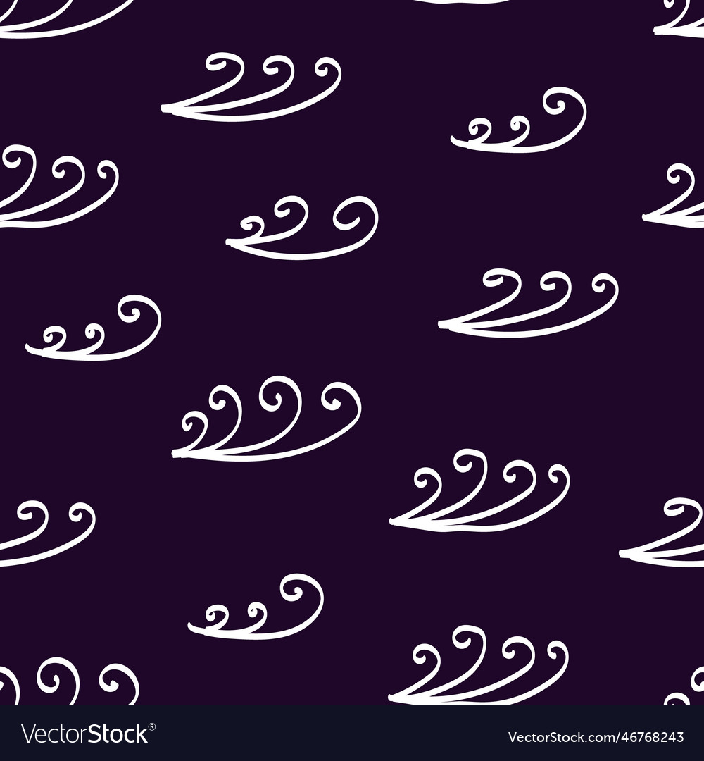 Sea waves pattern marine with waves pattern Vector Image