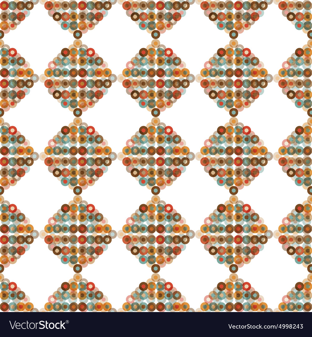 Seamless pattern shape with circles Royalty Free Vector