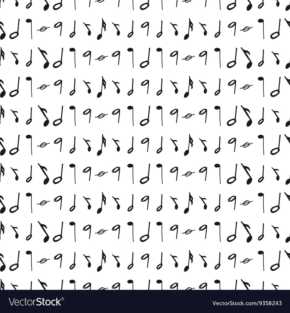 Seamless pattern with music notes Royalty Free Vector Image