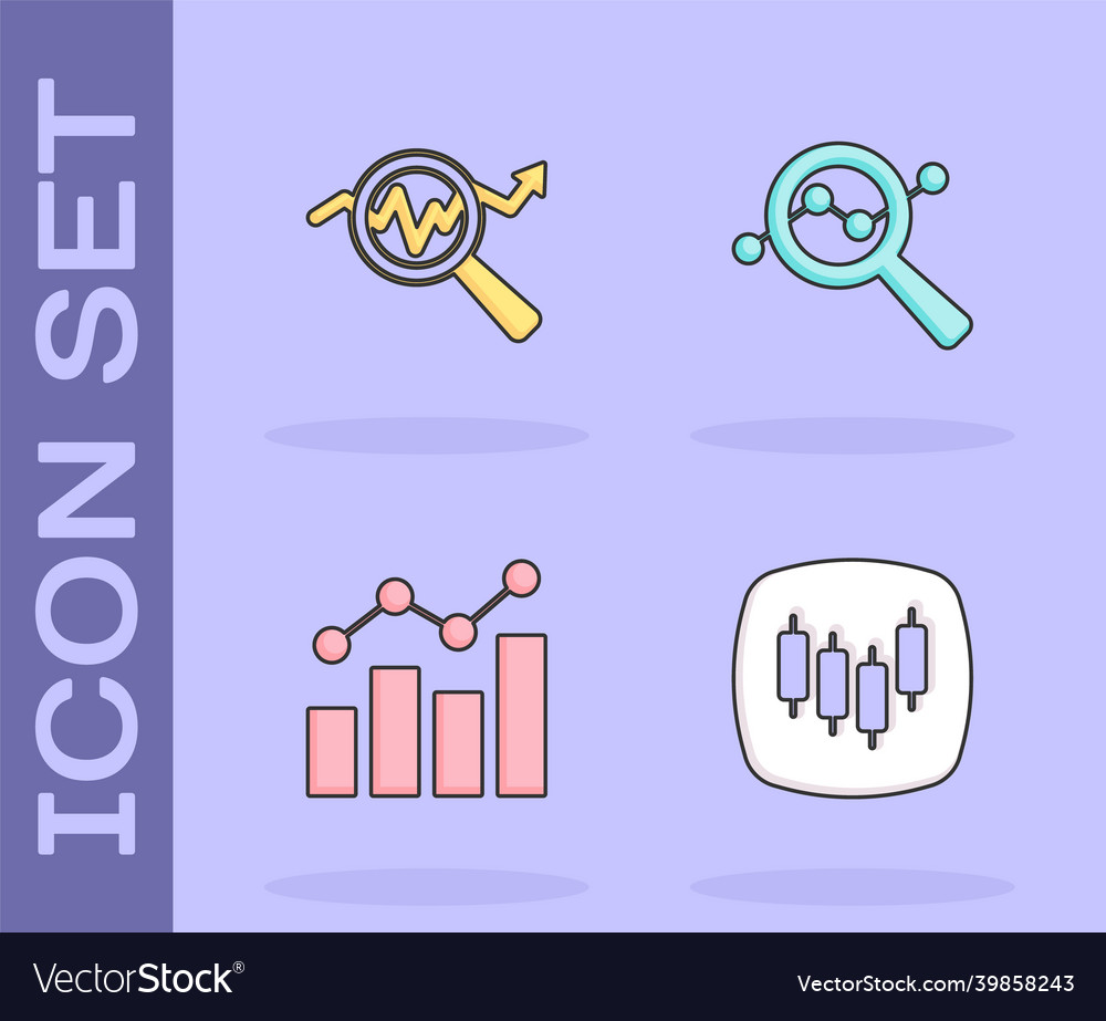 Set browser with stocks market search data Vector Image Set browser with stocks market search data Vector Image