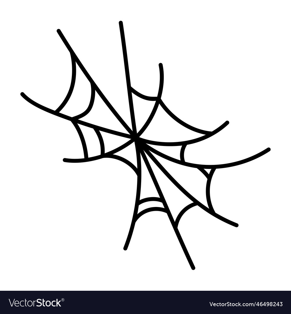 Spider cobweb Royalty Free Vector Image - VectorStock