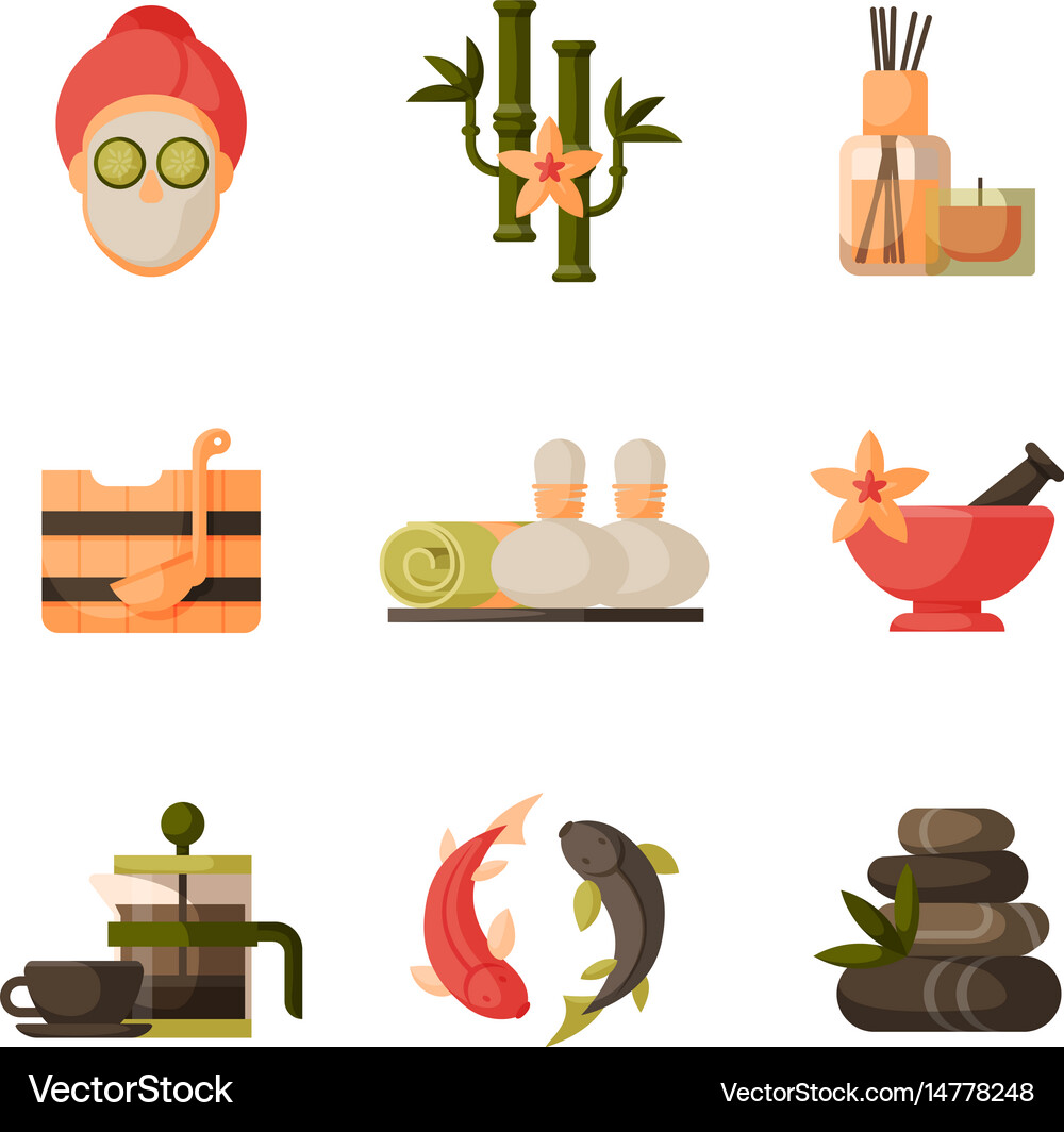 Beautiful woman spa Royalty Free Vector Image - VectorStock