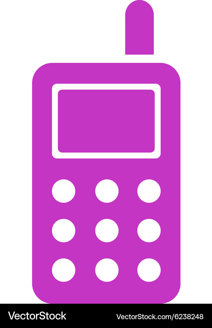 Cell phone icon Royalty Free Vector Image - VectorStock