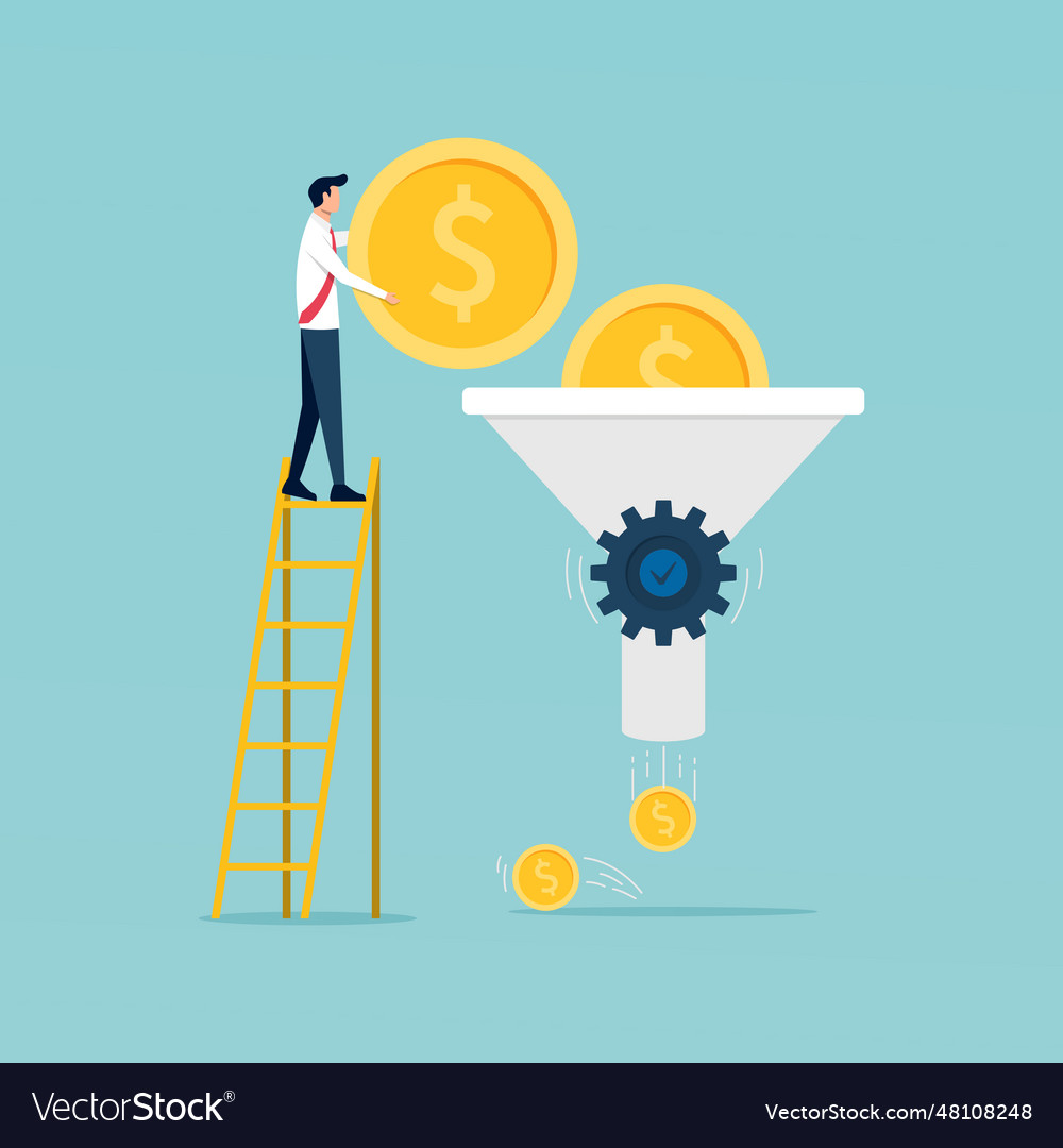 Costs reduction cut optimization Royalty Free Vector Image
