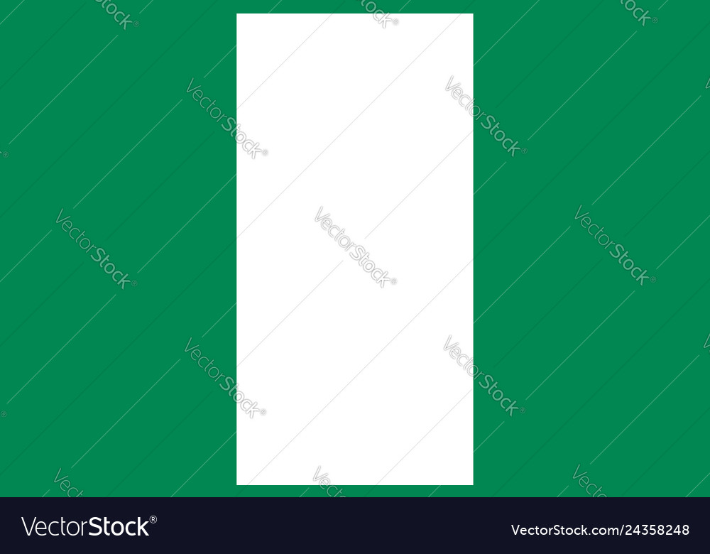 Flag of federal republic nigeria Royalty Free Vector Image Flag of federal republic nigeria Royalty Free Vector Image