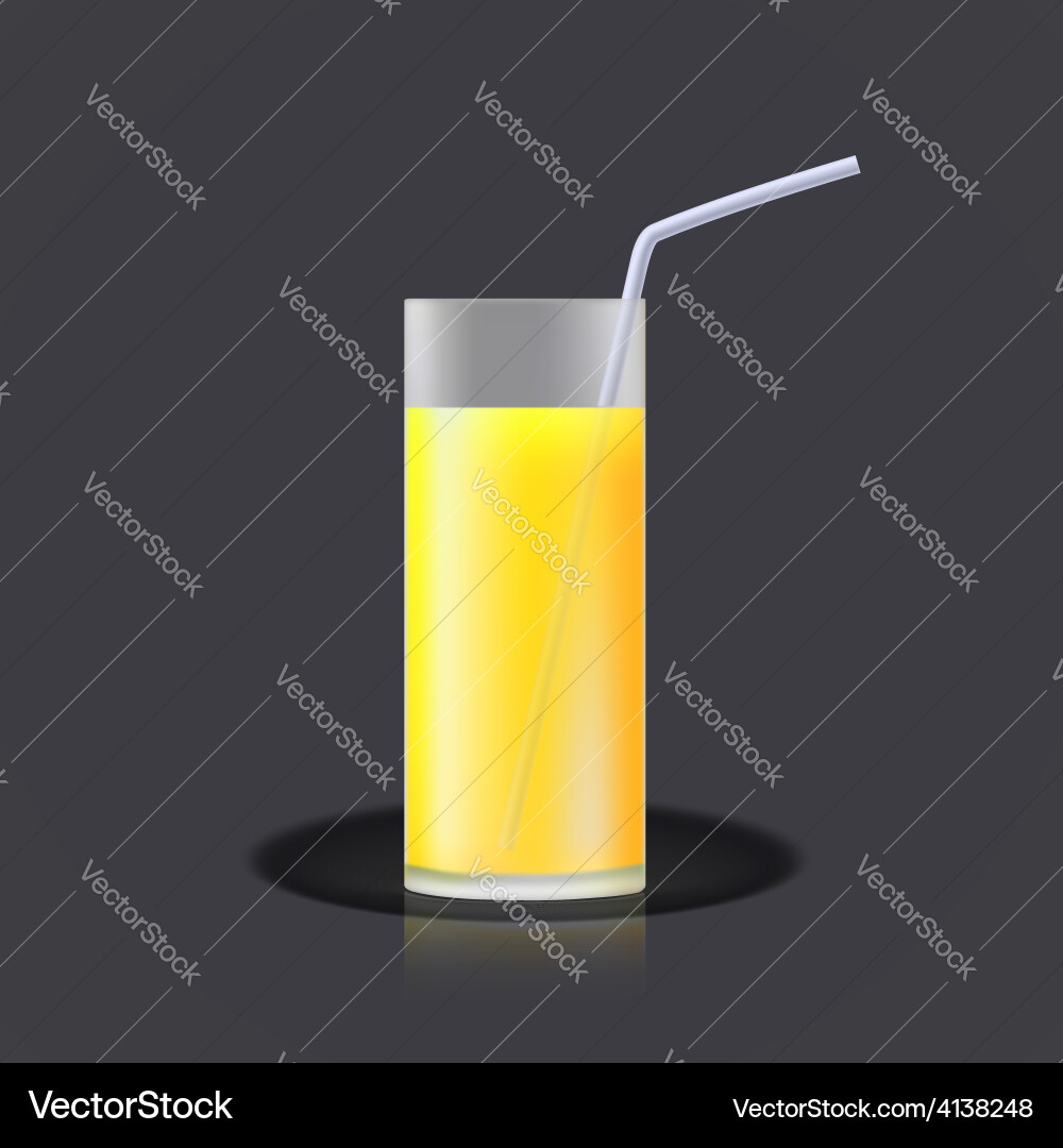 Glass of lemonade Royalty Free Vector Image - VectorStock