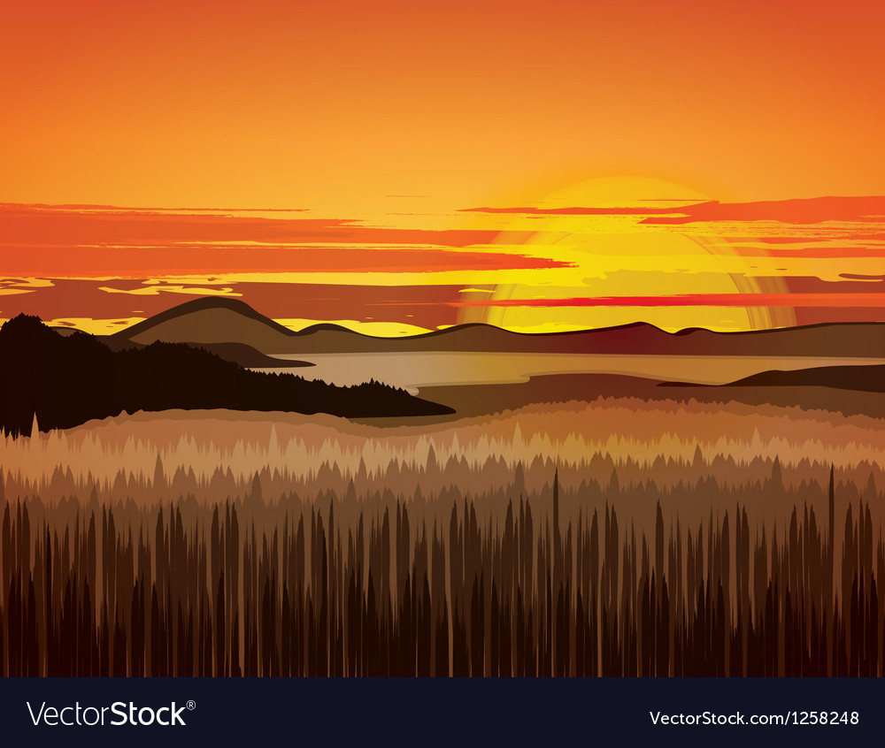 Landscape Royalty Free Vector Image - VectorStock