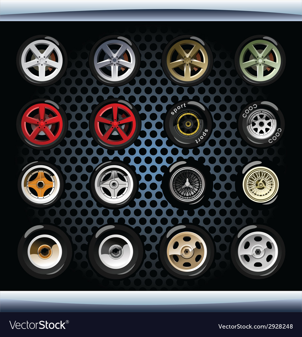 Wheels Royalty Free Vector Image - VectorStock