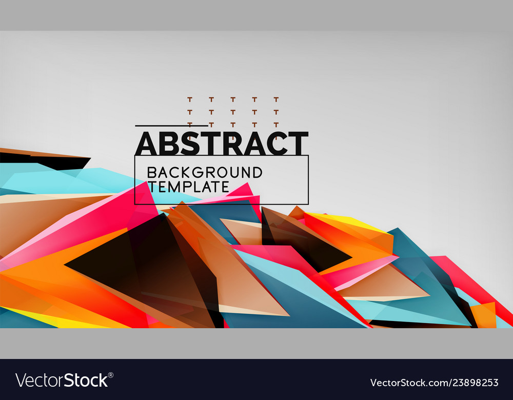 3d geometric triangular shapes abstract background