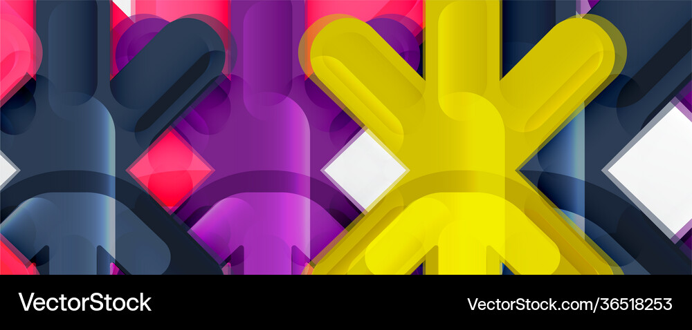 Abstract glossy crosses background for business Vector Image