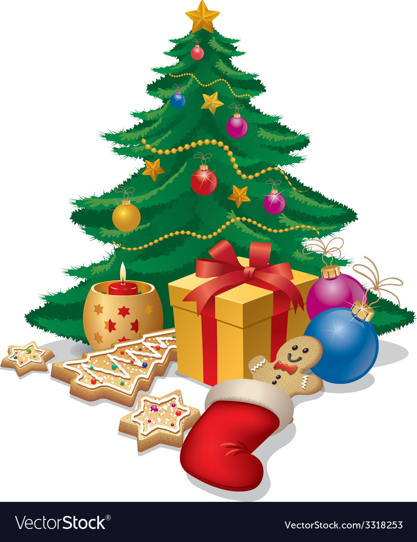 Christmas tree Royalty Free Vector Image - VectorStock