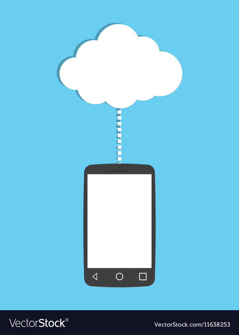 Cloud computing technology Royalty Free Vector Image