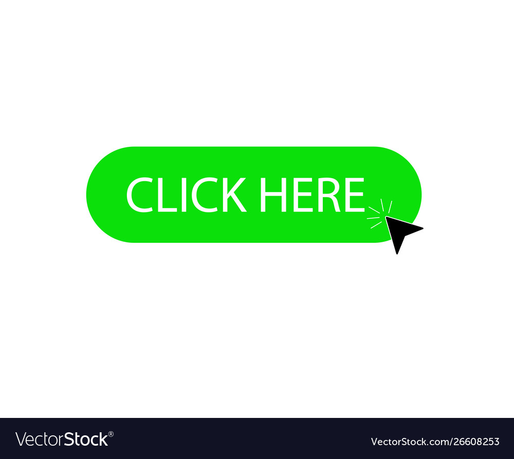 Hand on button Royalty Free Vector Image - VectorStock