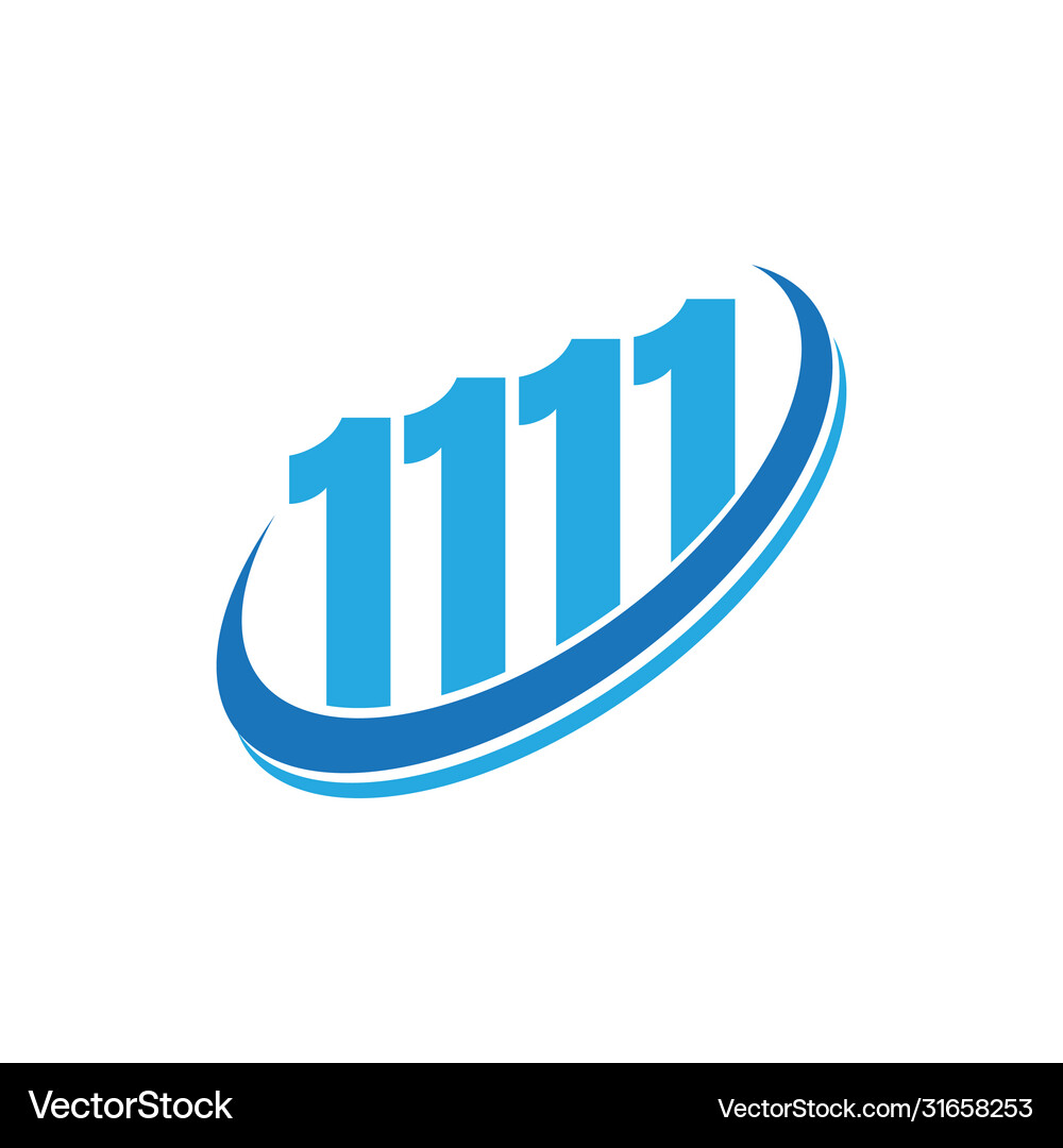 Number one finance logo template Royalty Free Vector Image