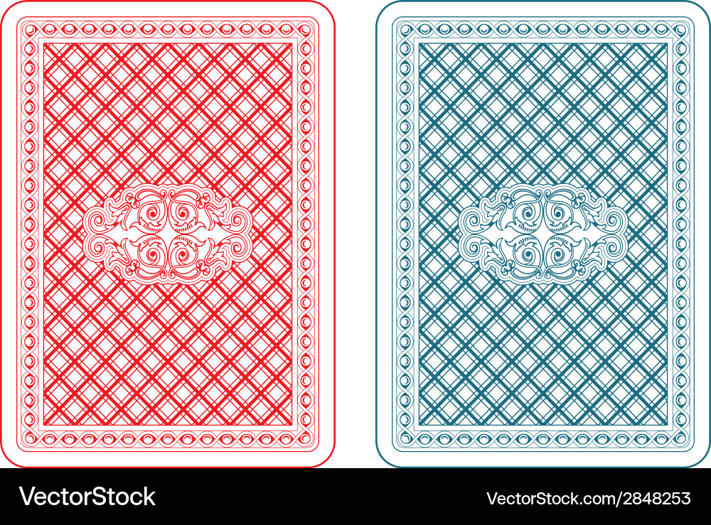 Playing Cards Back Vector