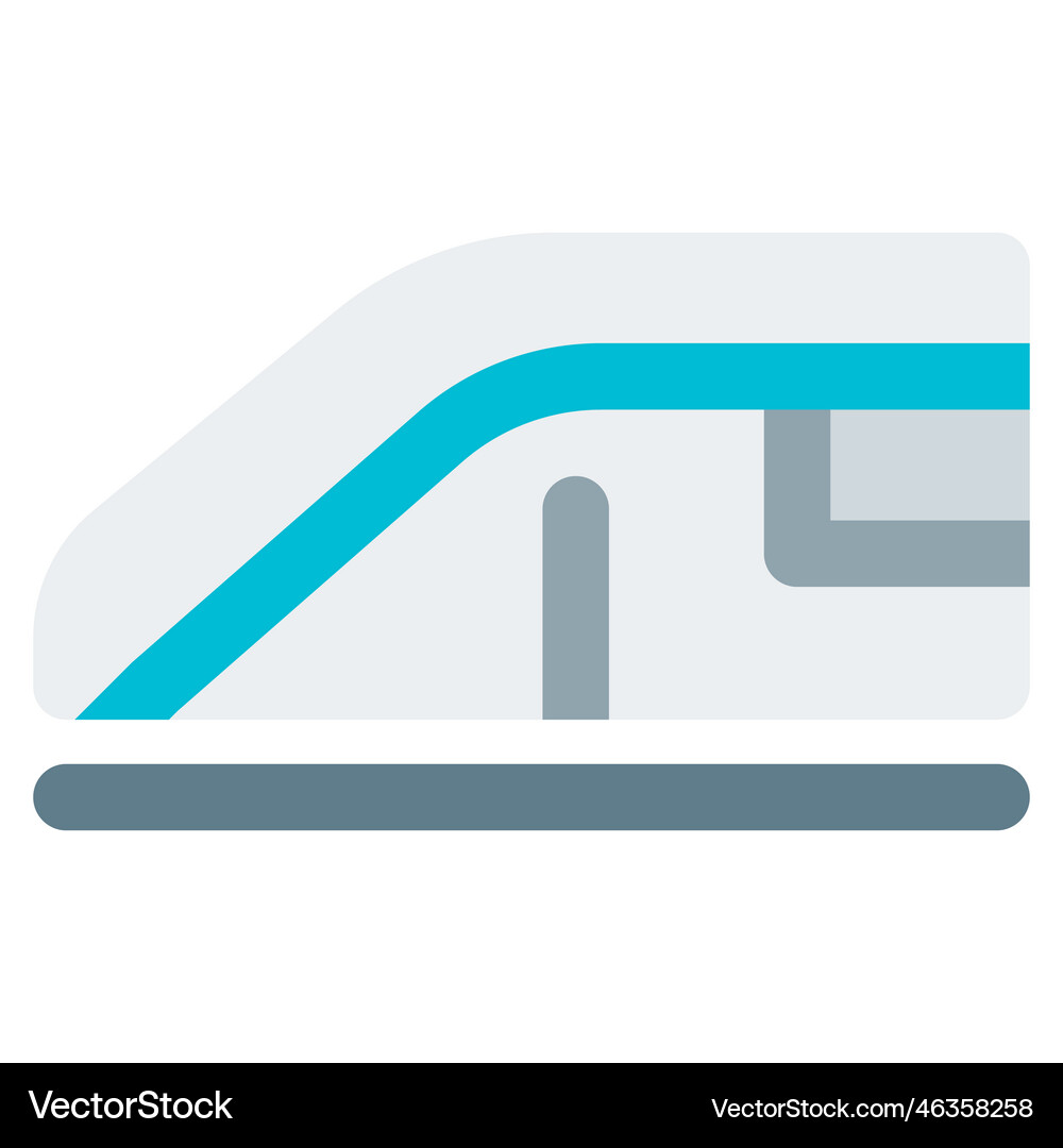 A high-speed commuter train eurostar Royalty Free Vector
