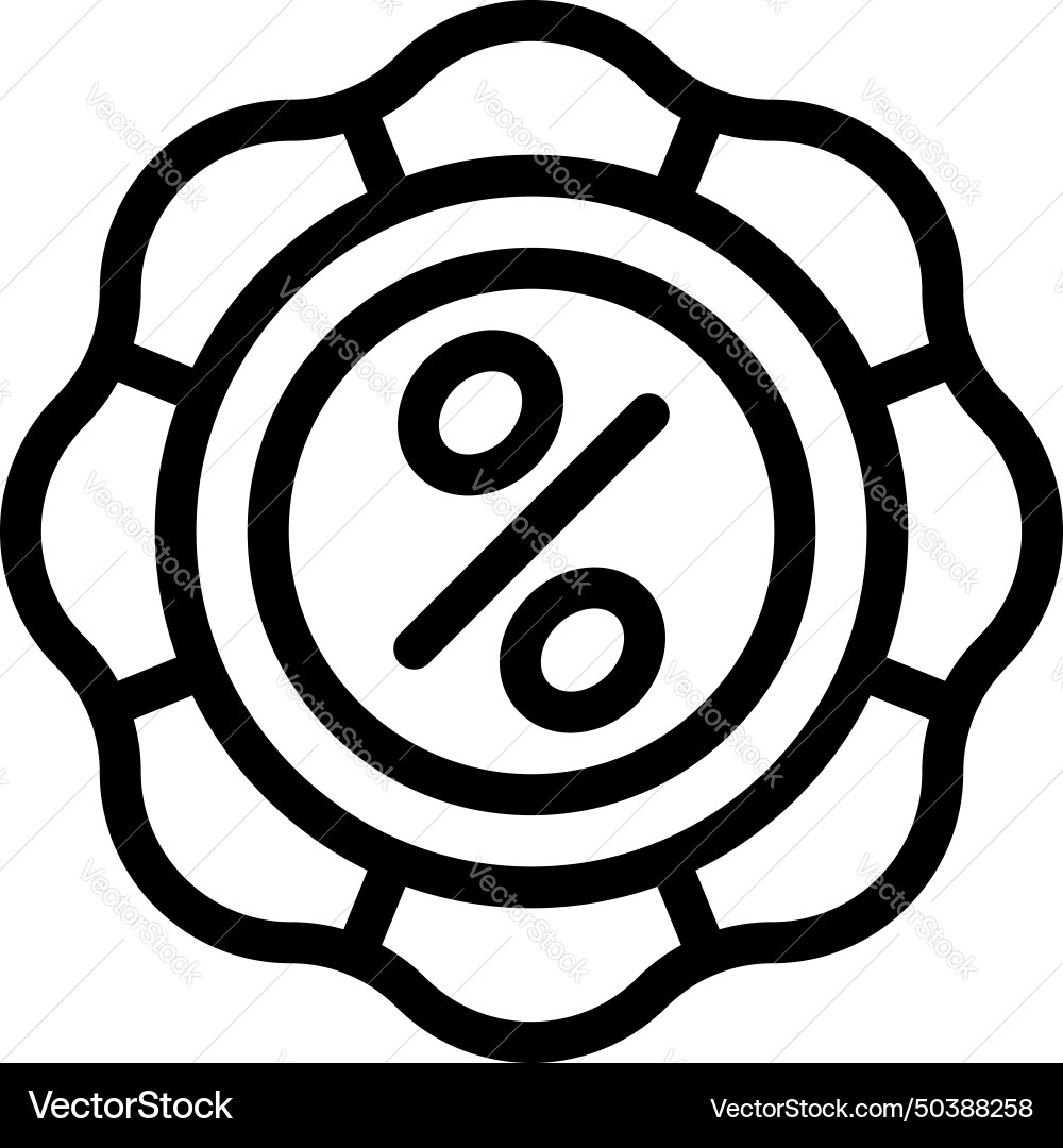 Non alcoholic label icon outline boozy Royalty Free Vector