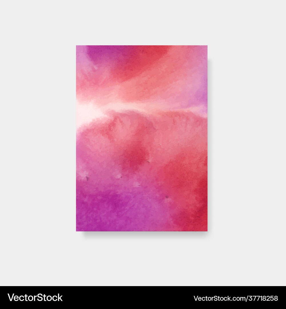 Red watercolor style banner Royalty Free Vector Image