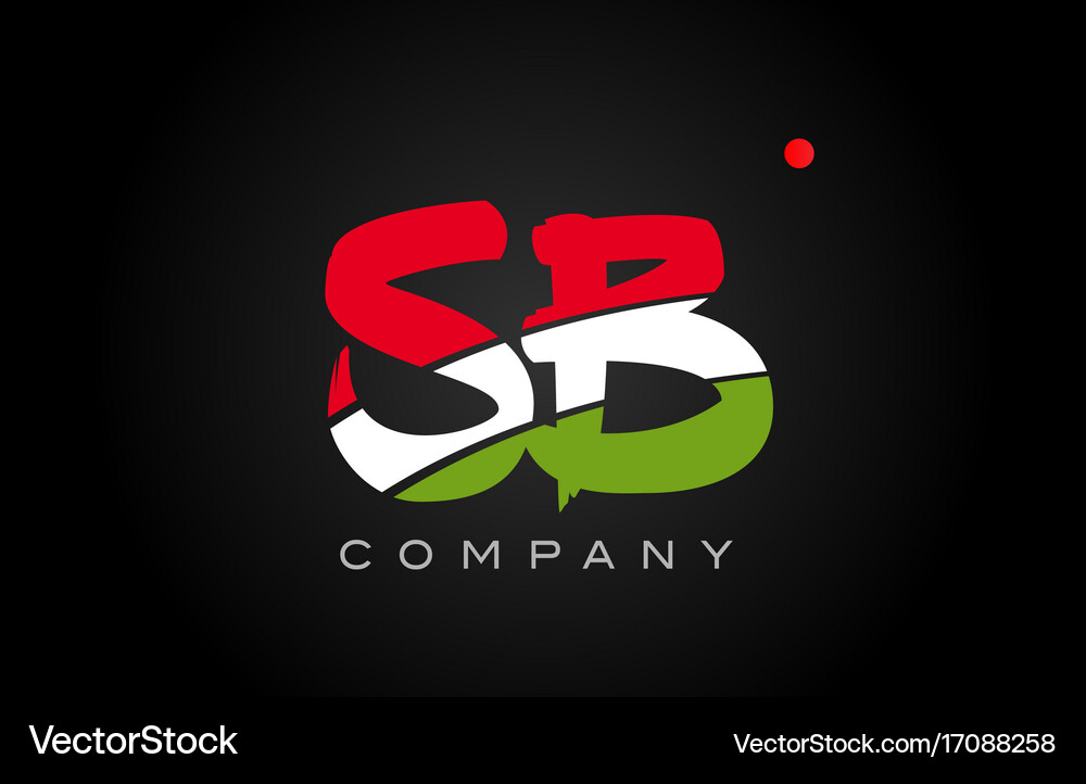 Sb s b alphabet letter logo combination icon Vector Image