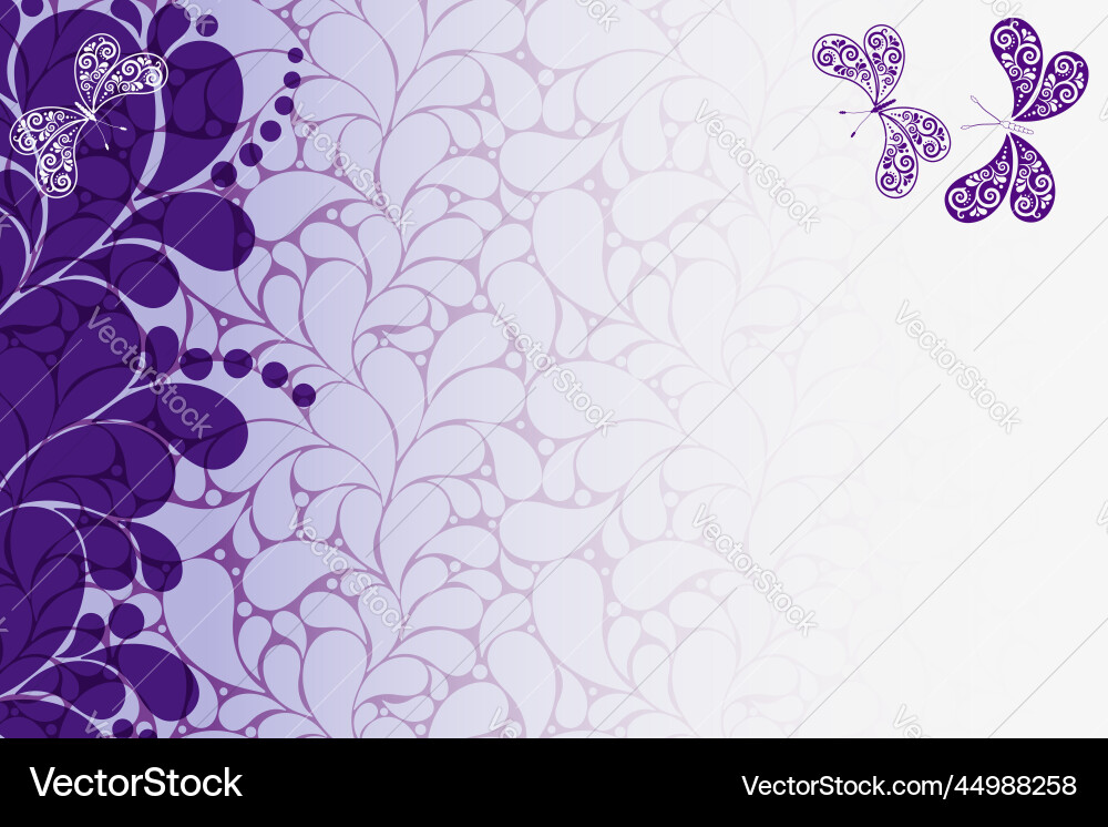 Violet paisley vintage background Royalty Free Vector Image