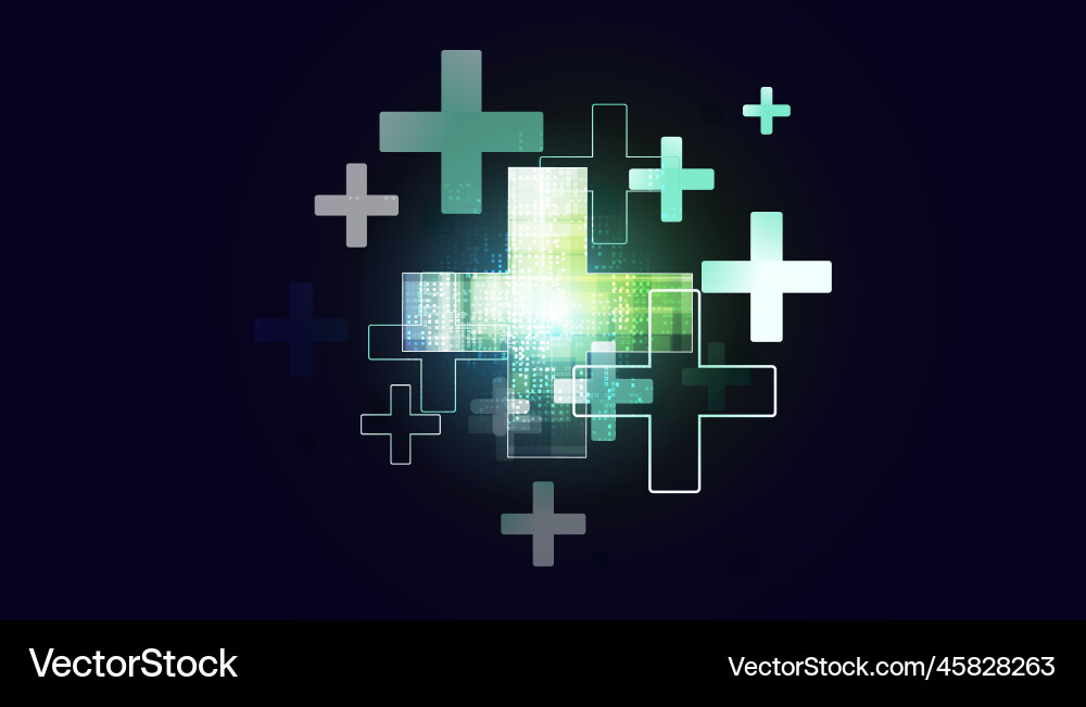 Abstract health plus symbol beautiful Royalty Free Vector