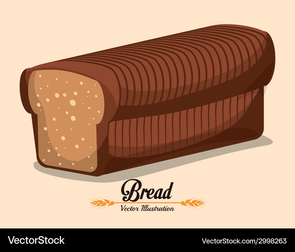 Bakery design over beige background Royalty Free Vector