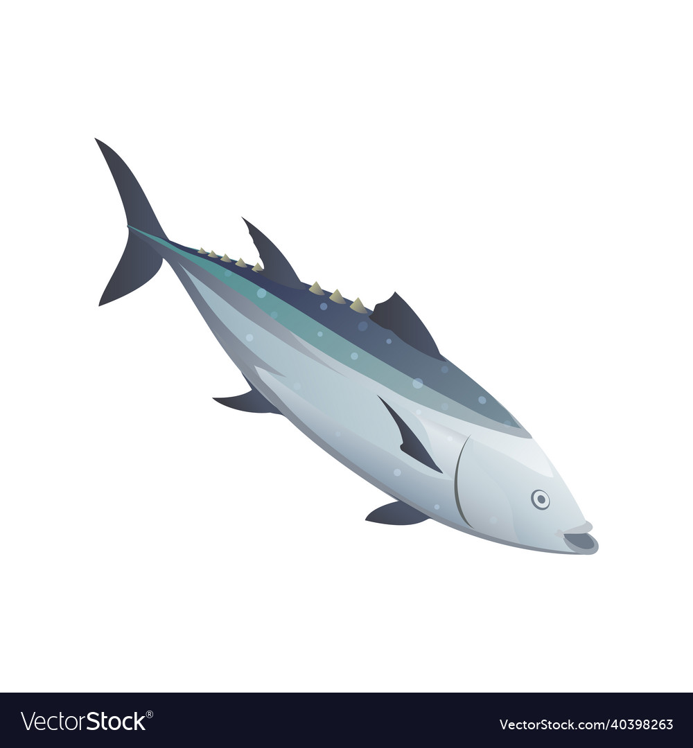 Big fish isometric composition Royalty Free Vector Image