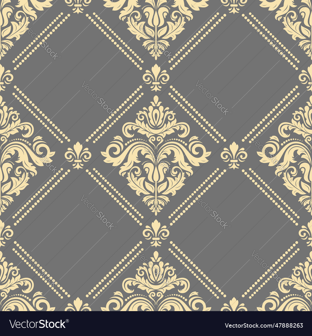 Classic seamless fine pattern Royalty Free Vector Image
