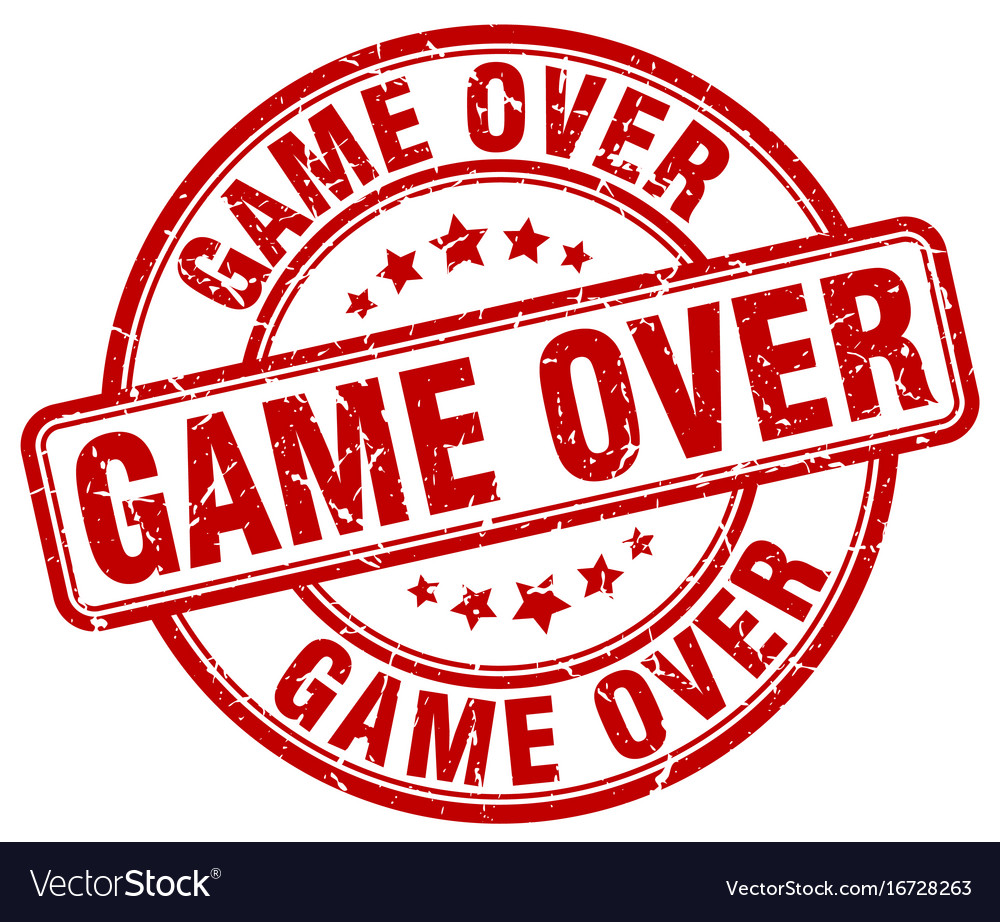 Game over stamp Royalty Free Vector Image - VectorStock